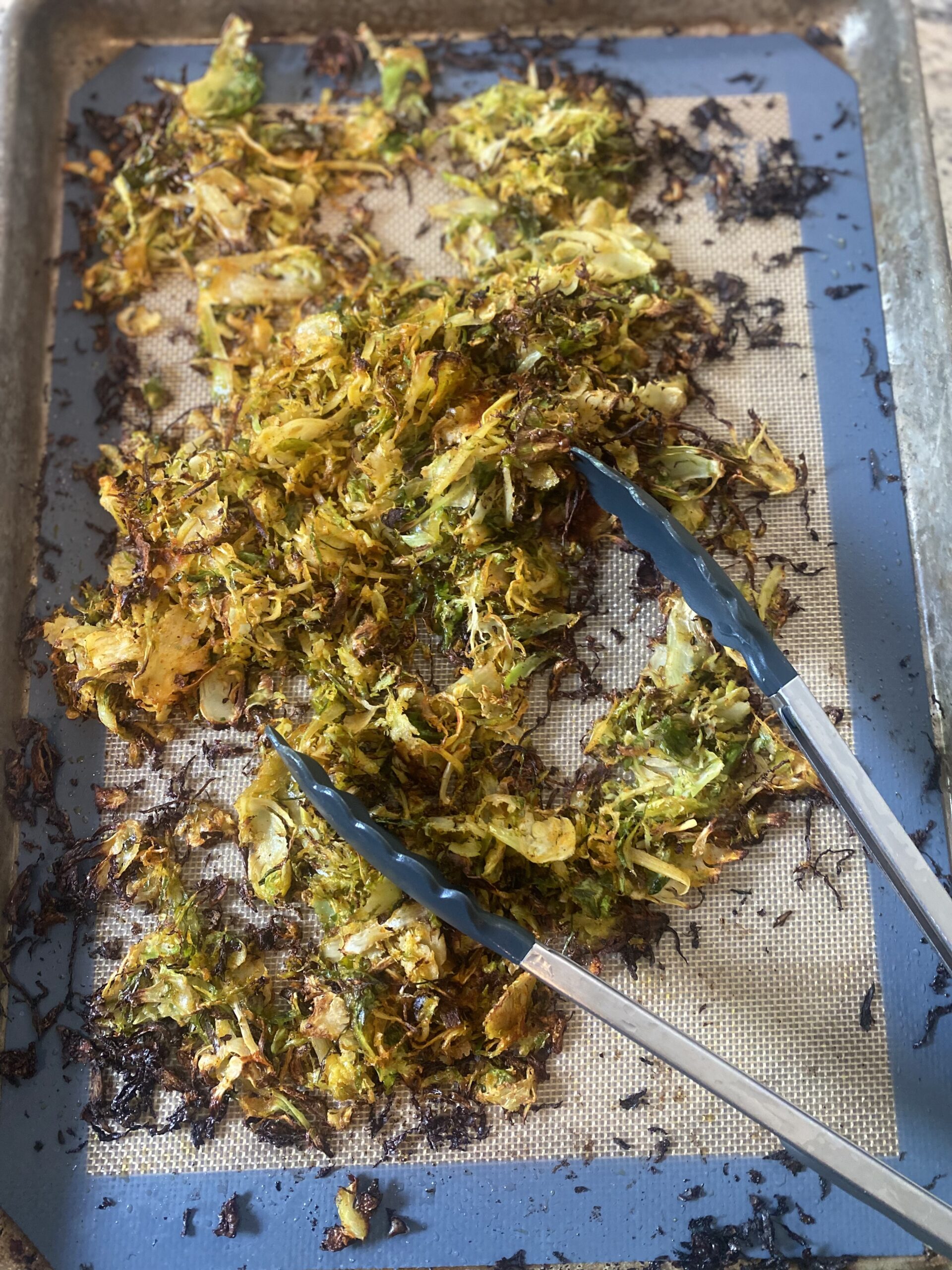 Crispy Roasted Shredded Brussel Sprouts Recipe - Mom's Favorite Meals